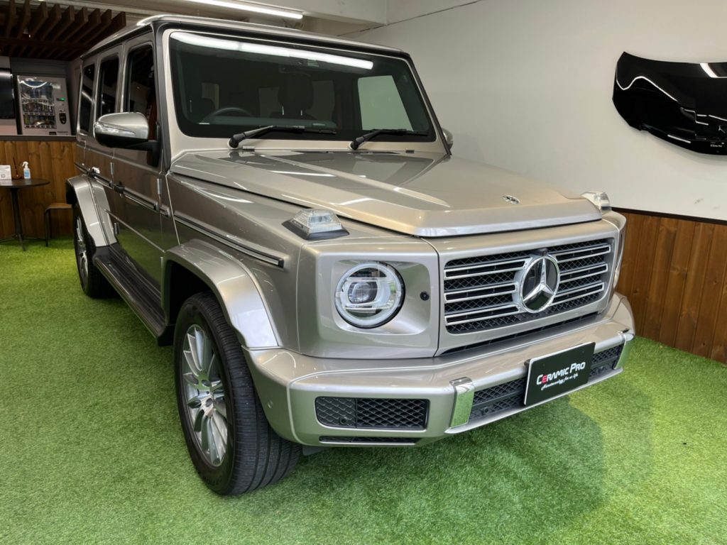 メルセデスベンツ G350d セラミックプロ9H コーティング レギュラーメンテナンスのご紹介です。 | 東京都世田谷区Ge3y's株式会社（ジェミーズ）、新車、中古車 、カスタムならお任せください。